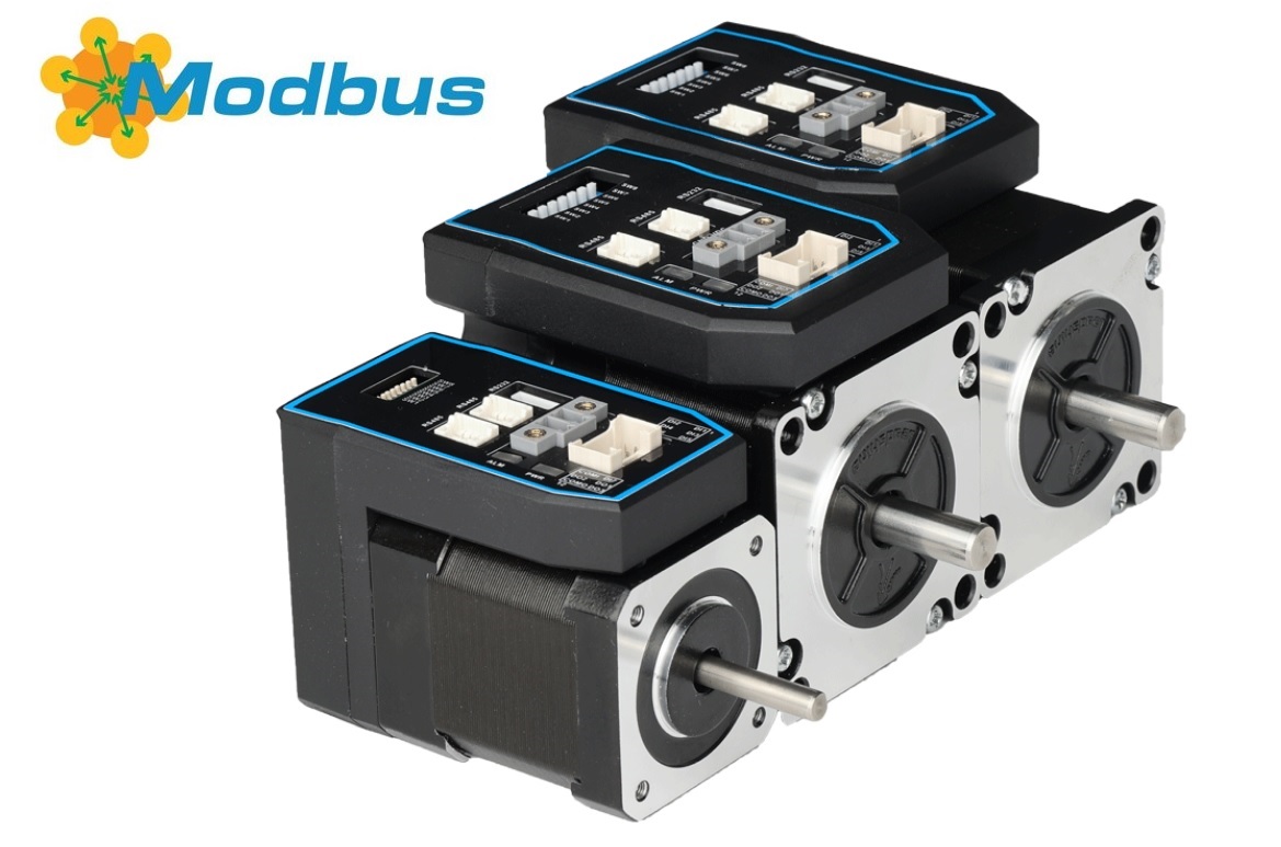 Leadshine stepper motor with integrated drive and Modubs - ATB Automation