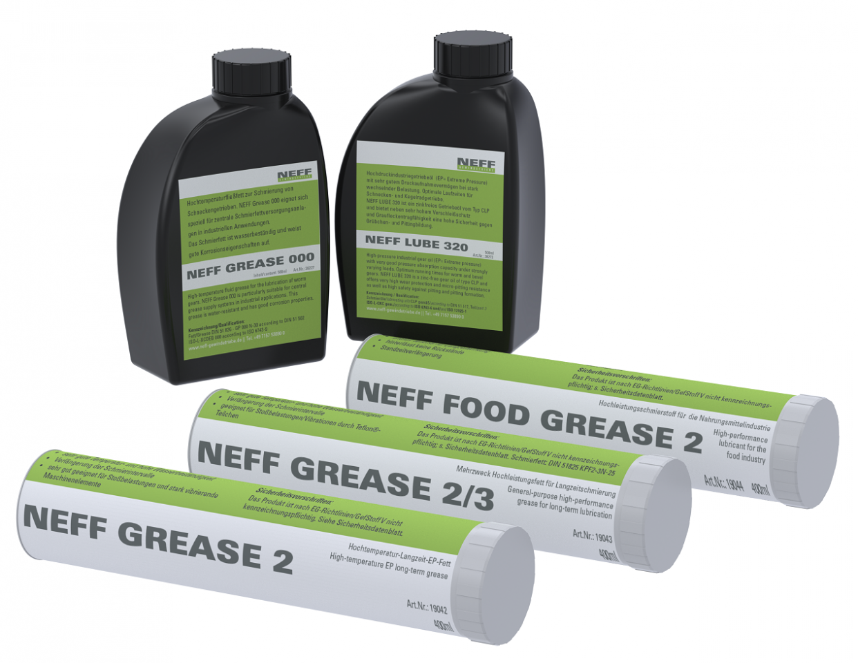 NEFF lubricants spindles screw jacks - ATB Automation