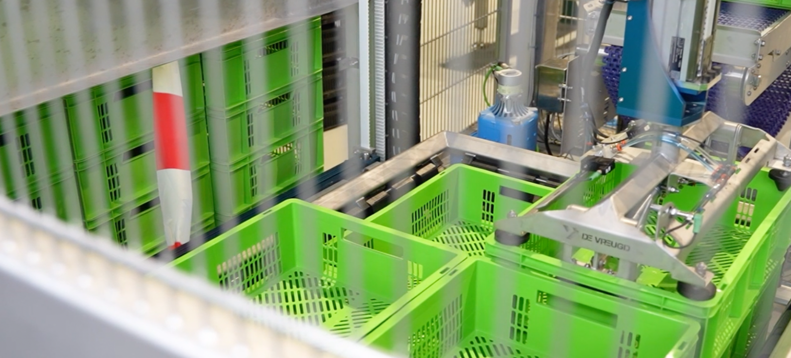 Palletizer with HSB gantry robot axes, HSB XYZ Cartesian system and ...