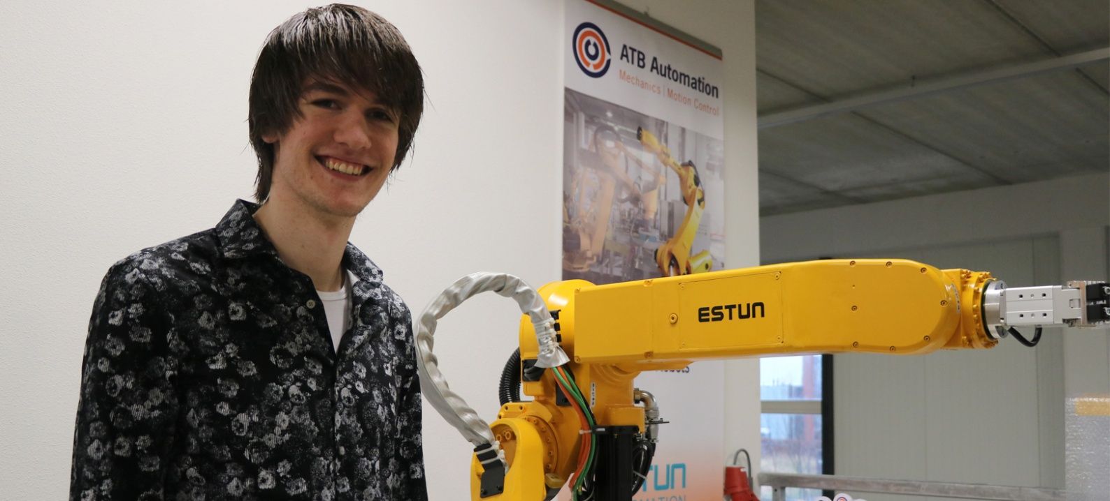 Remco takes the first steps with the Estun robot - ATB Automation