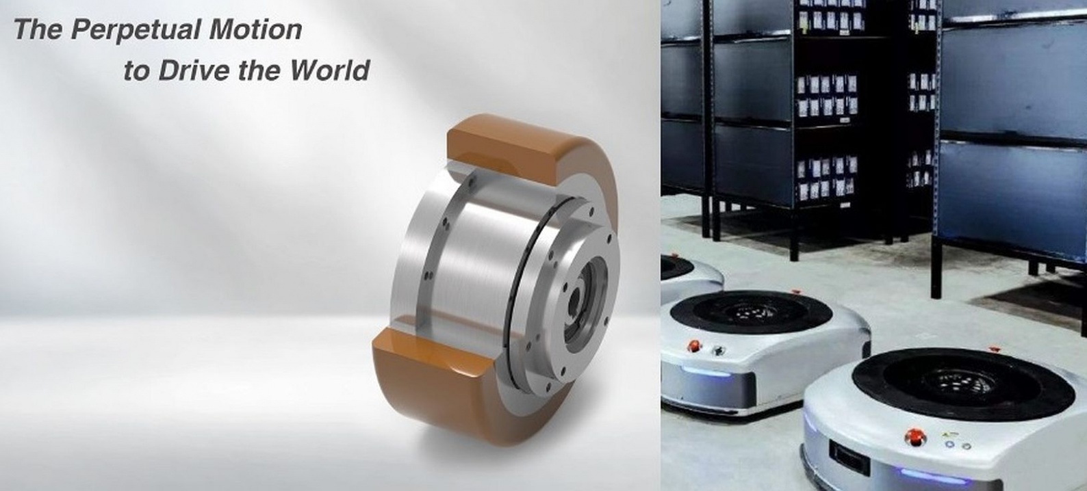 AGV wheel drive with integrated planetary gearbox - ATB Automation