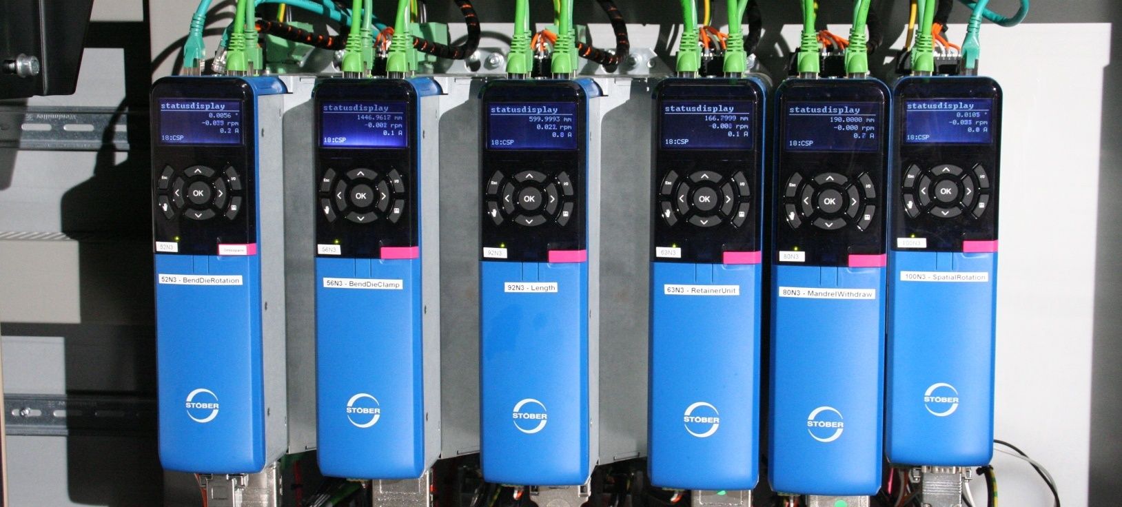 Multi radius bending machine with Stöber servo drives - ATB Automation